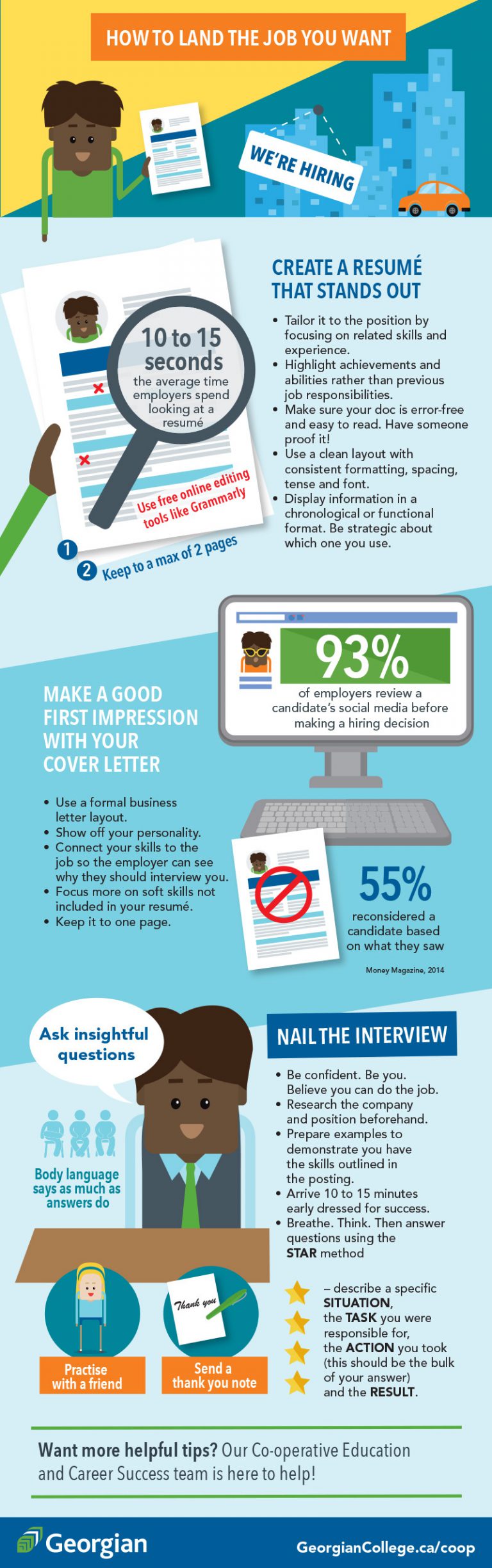 Hacks to land the job you want: Infographic - Georgian College