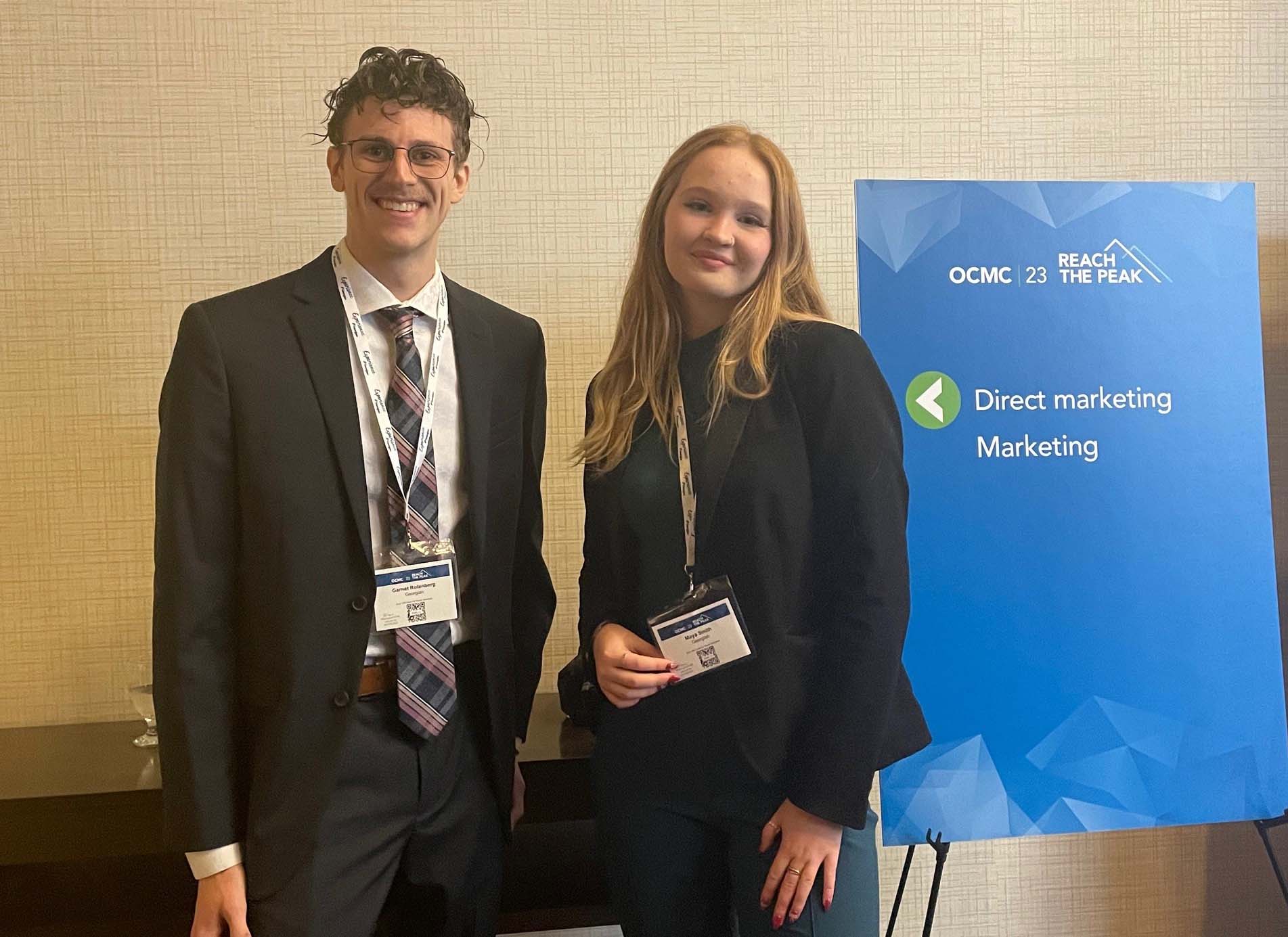 Marketing students compete against best at OCMC - Georgian College