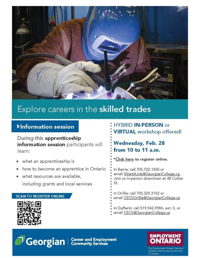 Apprenticeship Information Session – Barrie - Event | Georgian College