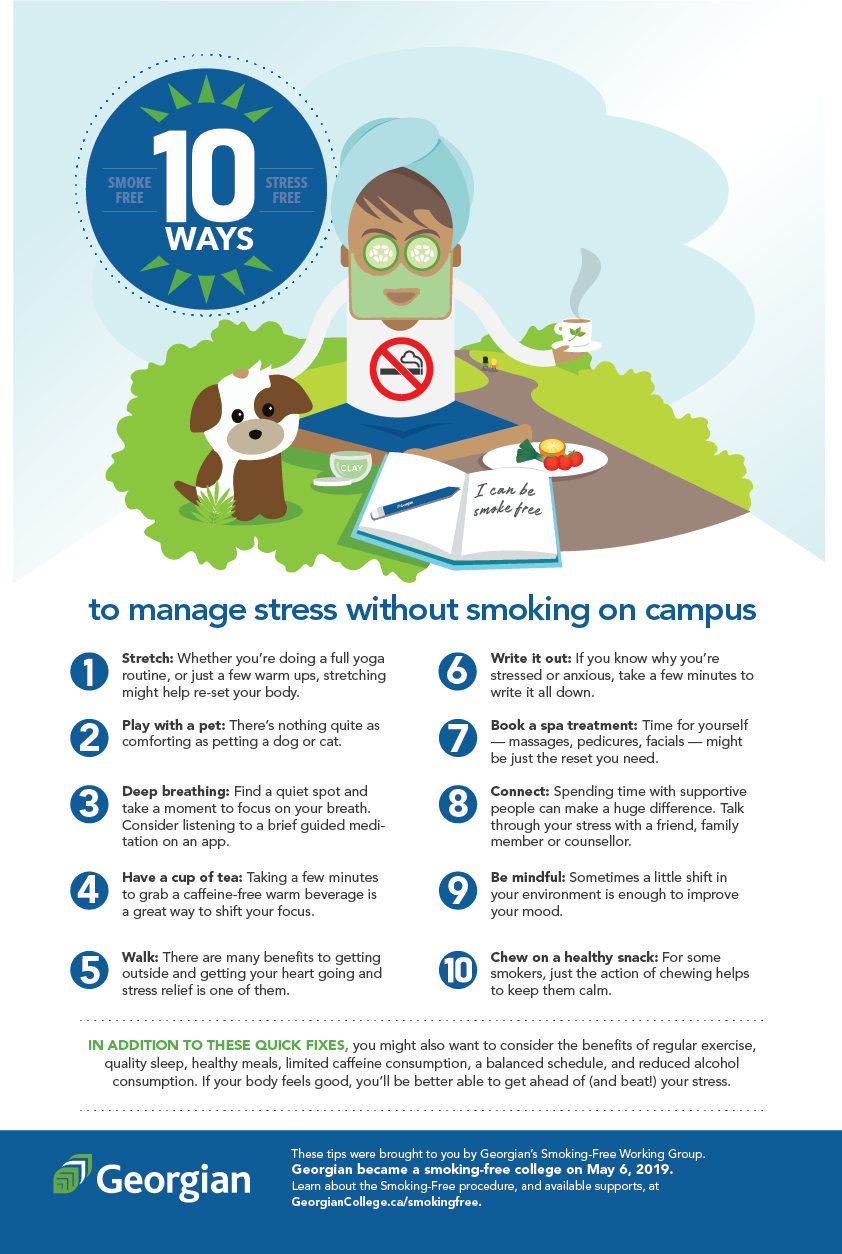 10 ways to manage stress without smoking - Georgian College