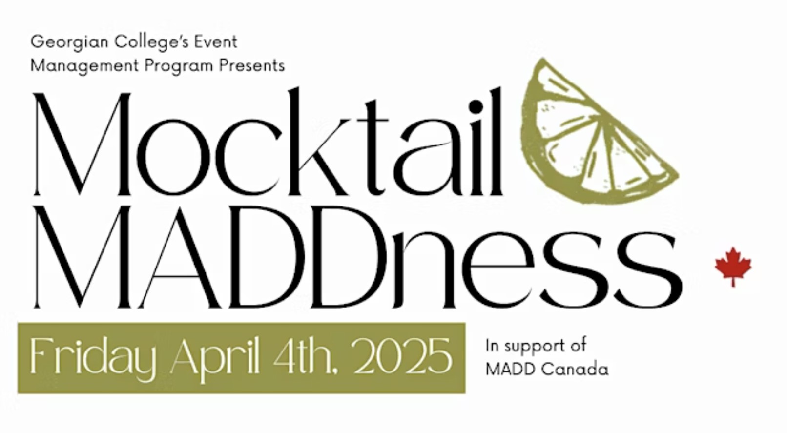Mocktail MADDness - Event | Georgian College